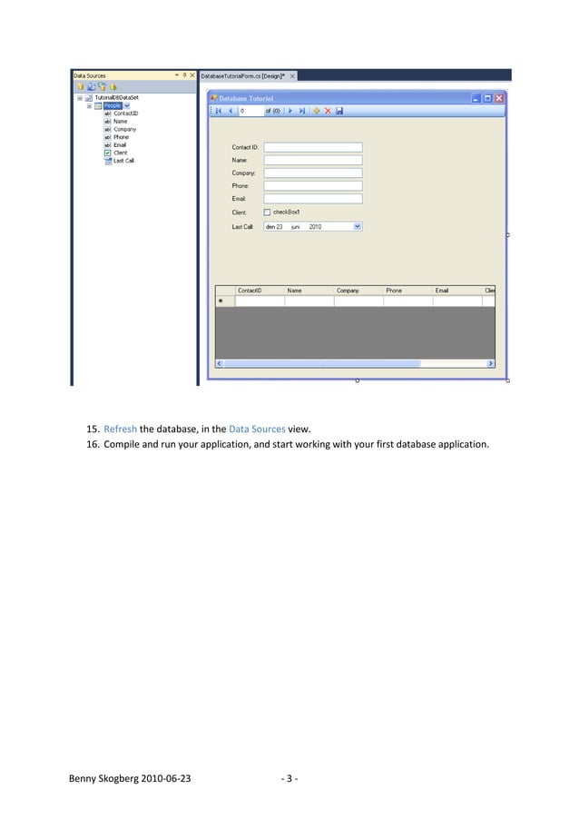 Database tutorial | PDF