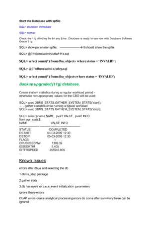 Database upgradation | PDF