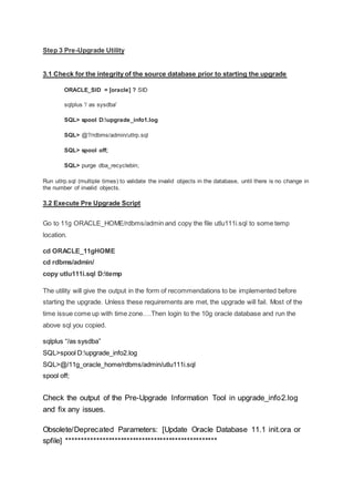 Database upgradation | PDF