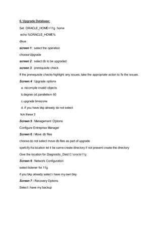 Database upgradation | PDF