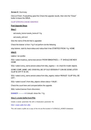 Database upgradation | PDF