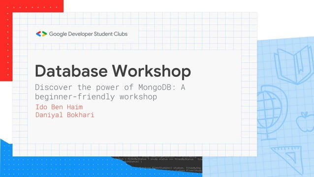 Database Workshop Slides | PPT
