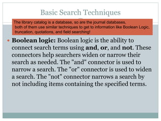 Databasics | PPTX | Search | Internet