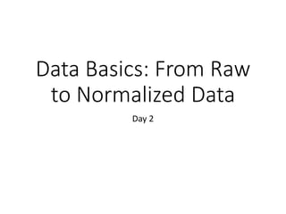 Data basics | PPT