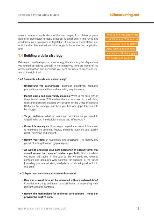 B2B data best practice guide | PDF
