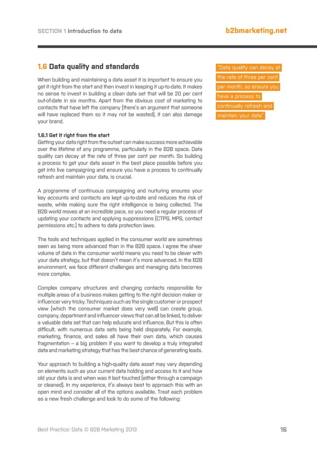 B2B data best practice guide | PDF