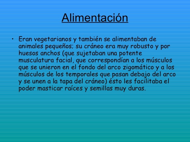 Capacidad Craneana Del Australopithecus Robustus Diet - formdapeta.over ...