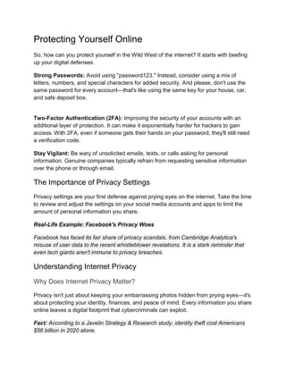 Tarun Gaur On Data Breaches and Privacy Fears | DOCX