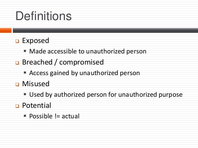 Data Breach Notifications Laws - Time for a Pimp Slap Presented by St… Data Breach Notifications Laws - Time for a Pimp Slap Presented by St…