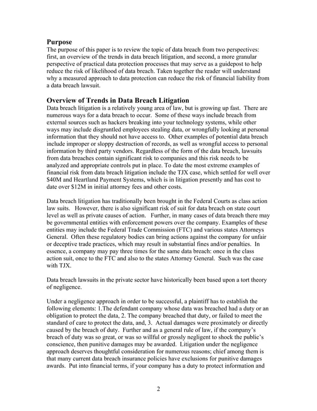 Data Breach White Paper | PDF