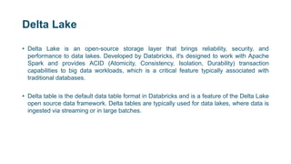 DataBricks fundamentals for fresh graduates | PPTX | Cloud Computing ...