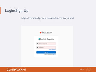 Databricks Community Cloud Overview | PPT