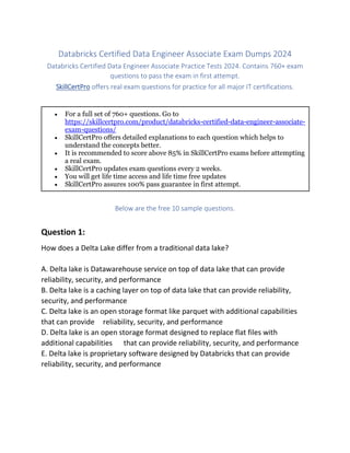 Mastering the Concepts Tested in the Databricks Certified Data Engineer ...