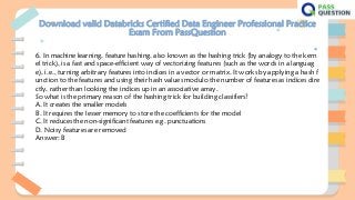 Databricks Certified Data Engineer Professional Exam Questions | PDF
