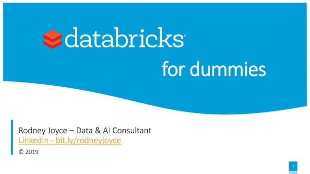 Databricks for Dummies | PPTX | Cloud Computing | Internet