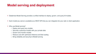 Databricks for MLOps Presentation (AI/ML) | PPTX