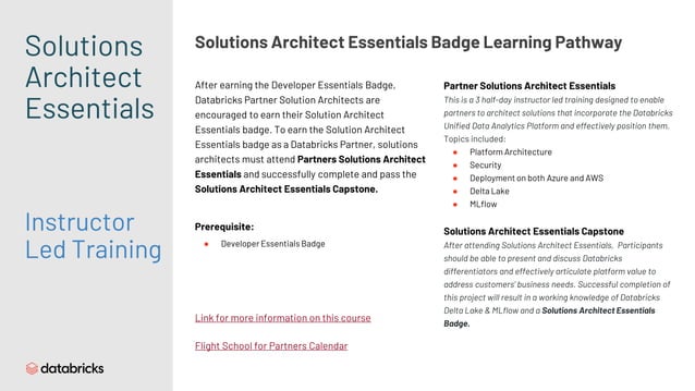 Databricks Partner Enablement Guide.pdf | Web Development | Internet