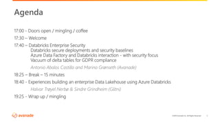 Databricks secure deployments and security baselines, doug march 2022 | PPT