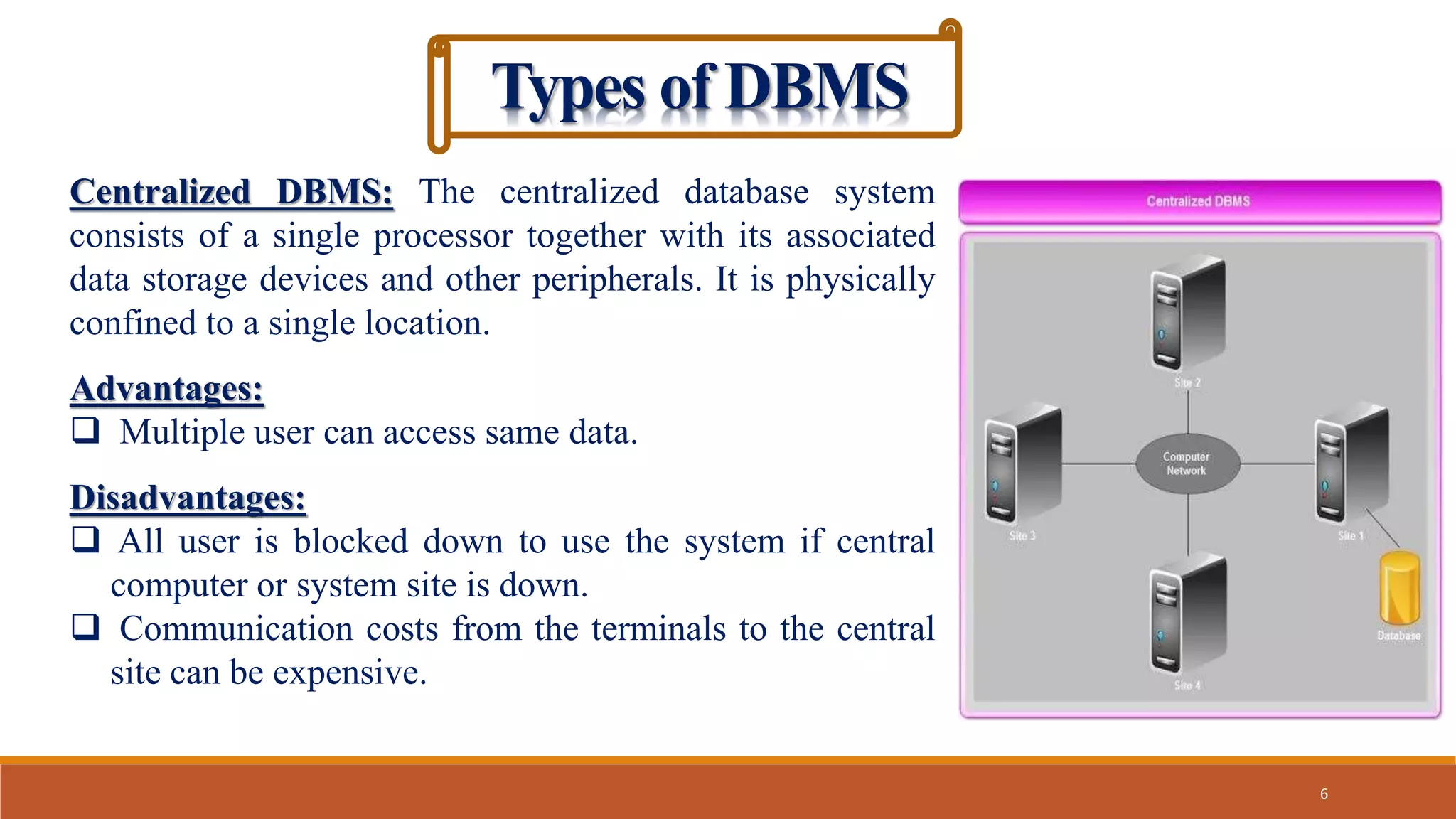Different types of DBMS | PPTX | Databases | Computer Software and ...