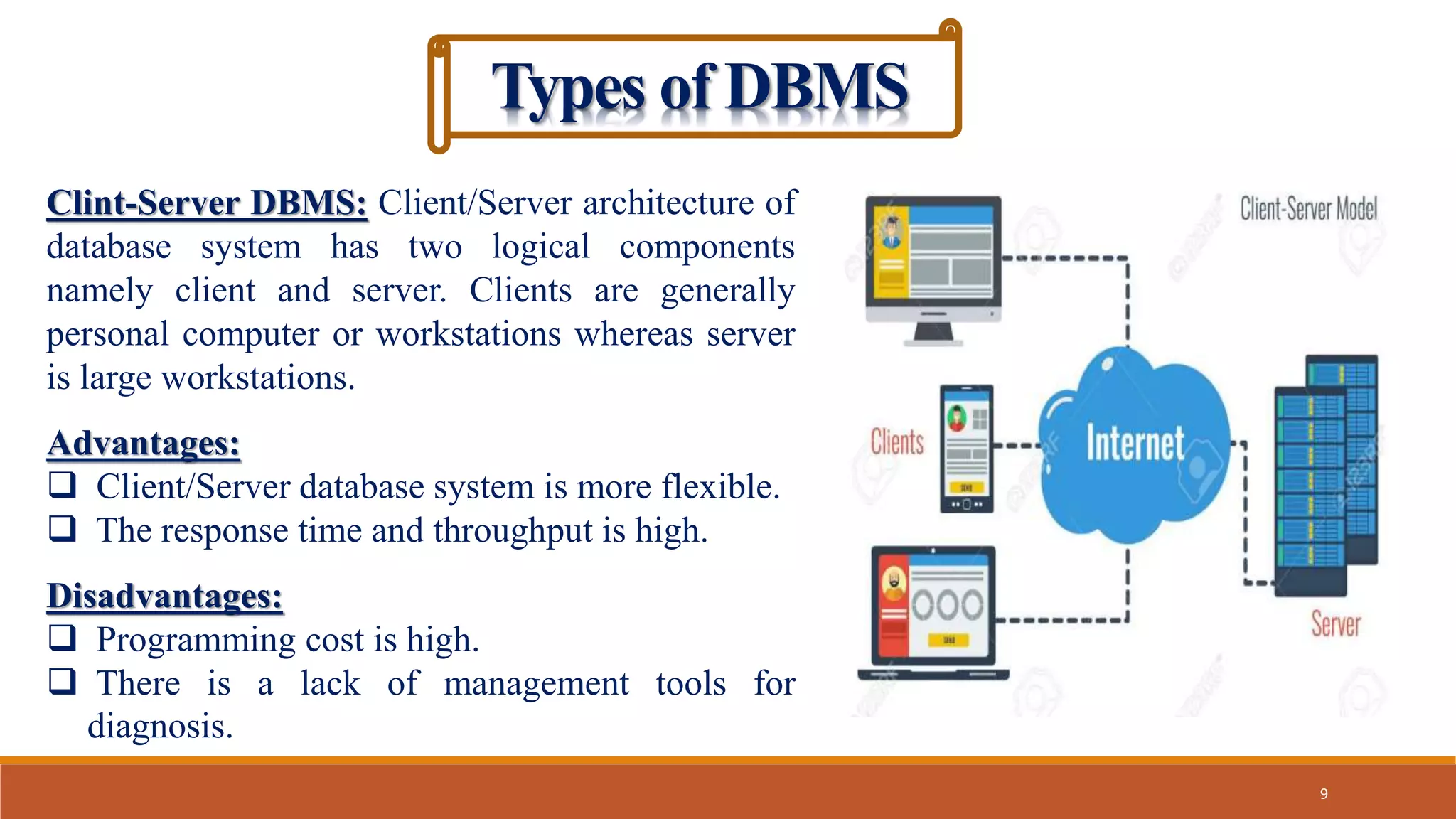 Different types of DBMS | PPTX