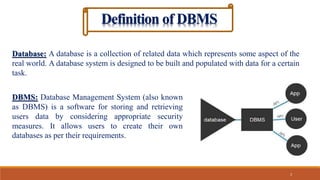 Different types of DBMS | PPTX