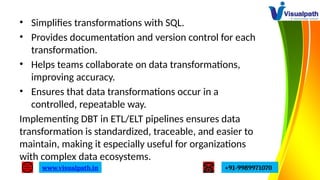 Data Build Tool Training | Best Online DBT Courses | PPTX