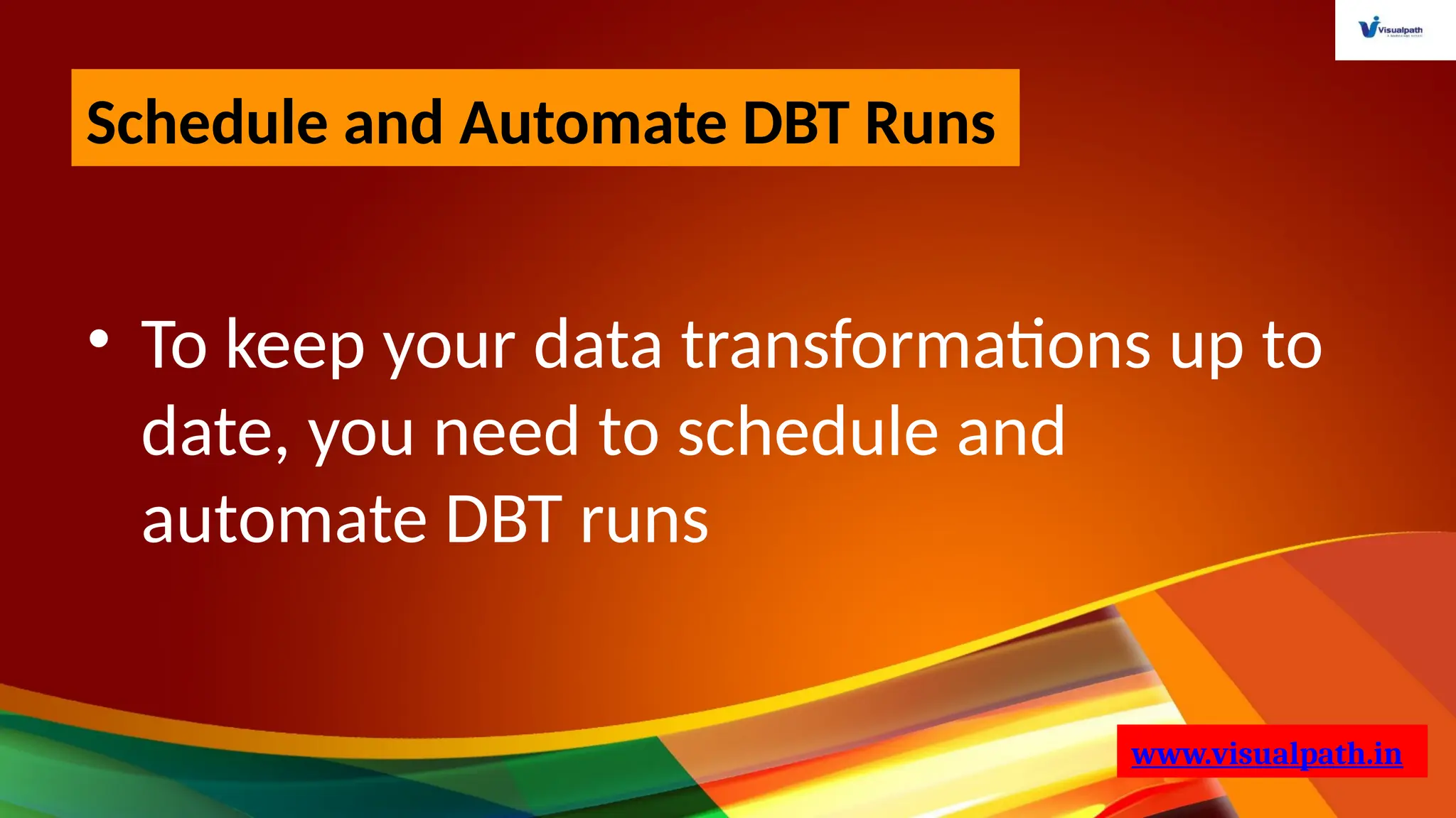 Data Build Tool Training | DBT Training | PPTX