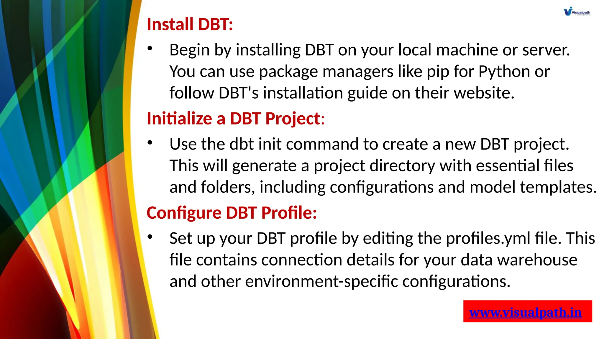 Data Build Tool Training | DBT Training | PPTX