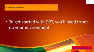Data Build Tool Training | DBT Training | PPTX