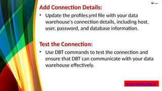 Data Build Tool Training | DBT Training | PPTX