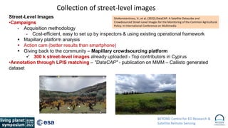 DataCAP Sentinel datacubes, crowdsourced street-level images and ...