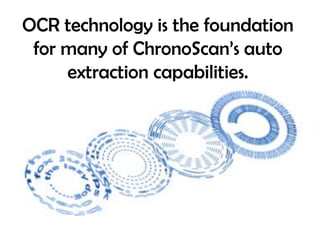 Automated Data Capture and Extraction with ChronoScan for Automated Metadata and Classification ...