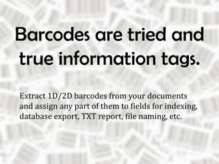 Automated Data Capture and Extraction with ChronoScan for Automated Metadata and Classification ...