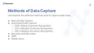 Data Capture: Definition, Process, Methods, and Benefits