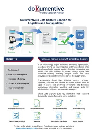 Data Capture Solution for Logistics | PDF