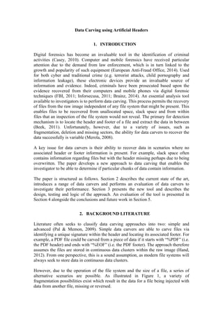 Data carving using artificial headers info sec conference | PDF ...