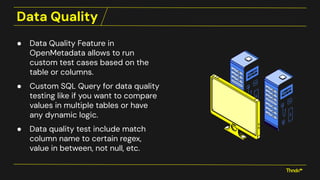 OpenMetadata Spotlight - OpenMetadata @ Thndr by Fizza Abid | PDF
