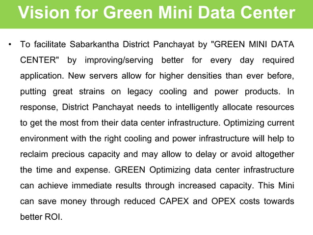 Grenn Mini Data center | PPT