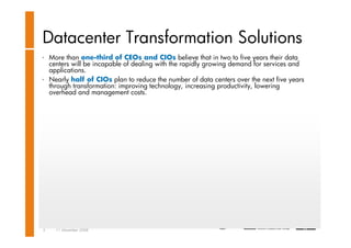 Datacenter Transformation - Energy And Availability - Dio Van Der Arend ...