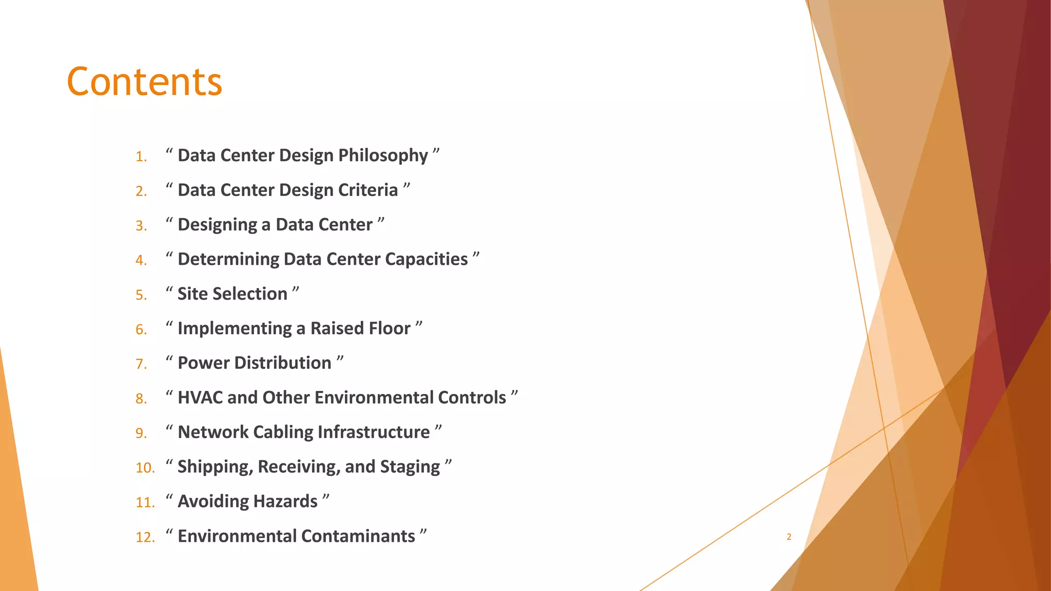 Data center Building & General Specification | PDF