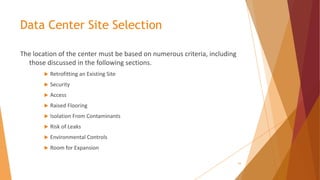 Data center Building & General Specification | PDF