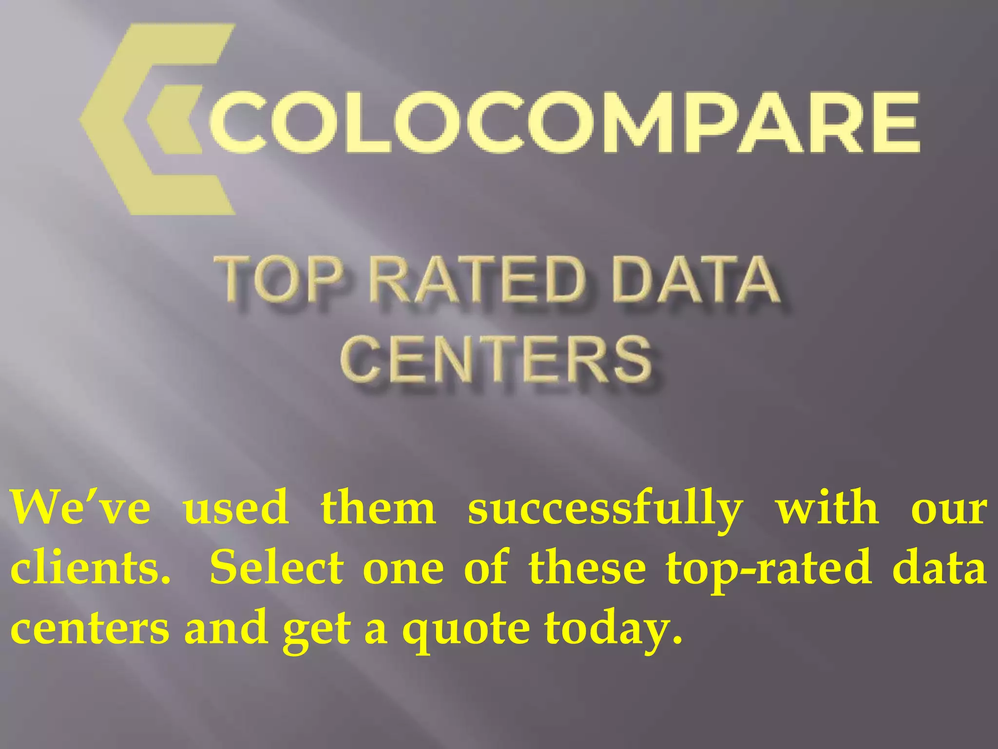 Data Center, Data Center Comparison | PPTX