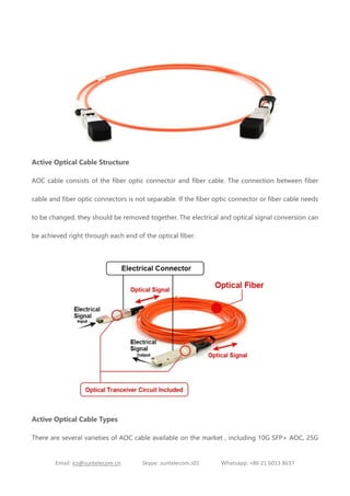 Data Center Cabling Solution Active Optical Cable | PDF | Computer ...