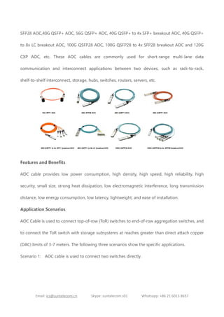 Data Center Cabling Solution Active Optical Cable | PDF | Computer ...