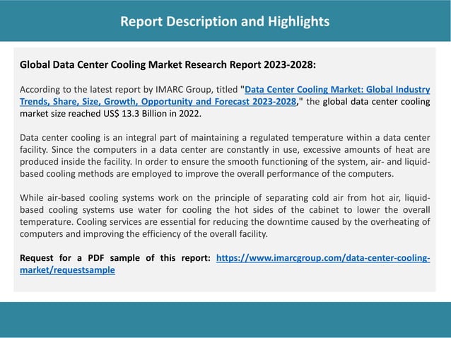 Data Center Cooling Market PPT: Growth, Outlook, Demand, Keyplayer Analysis and Opportunity 2023 ...