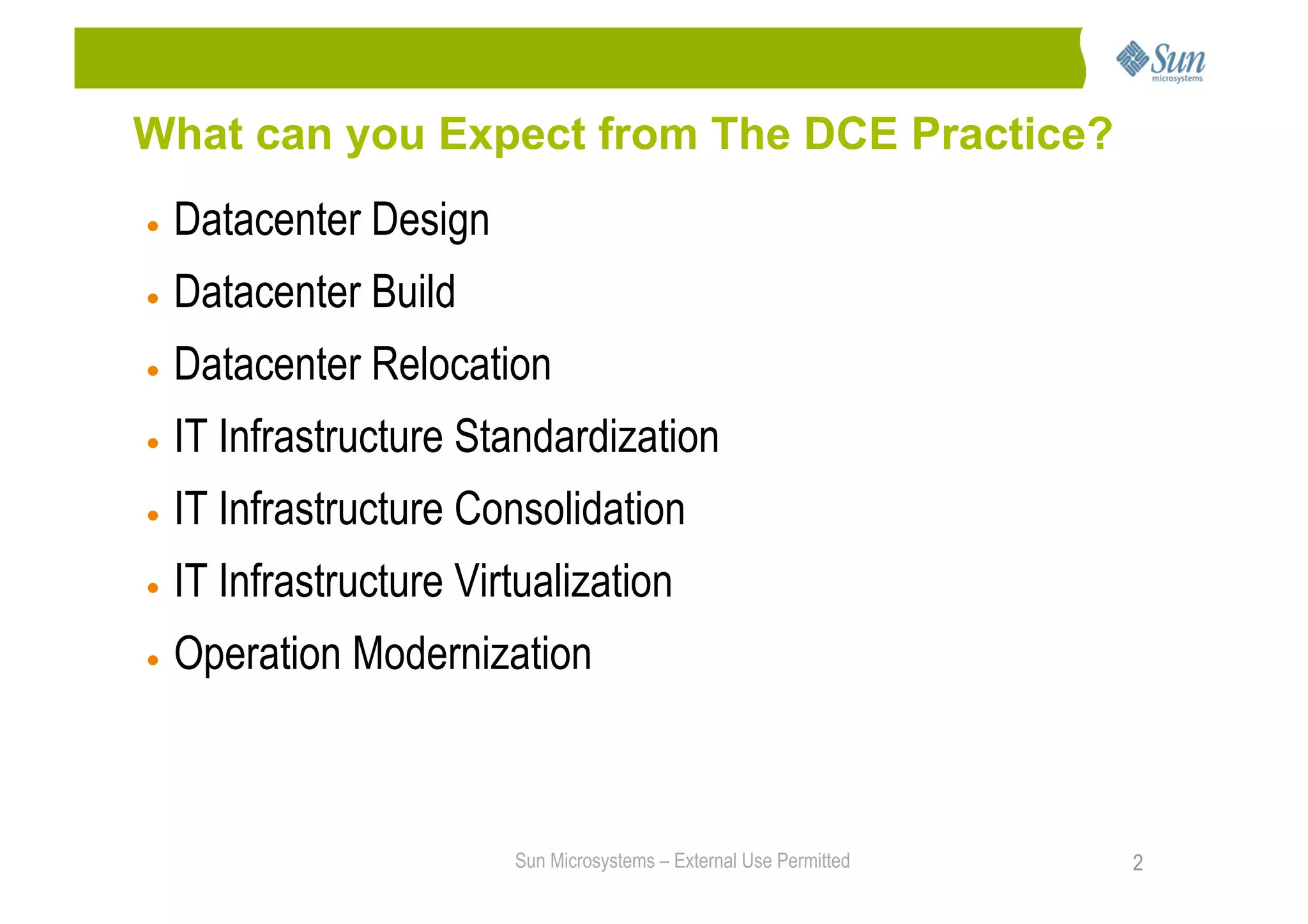 Data Center Efficiency Martijn Loderus, Sun | PPT