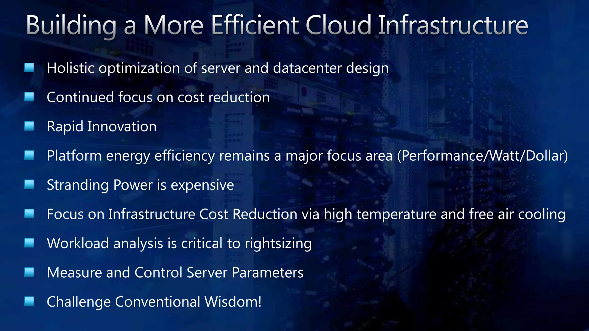 Energy Efficiency Considerations In Large Datacenters Ppt Free Download