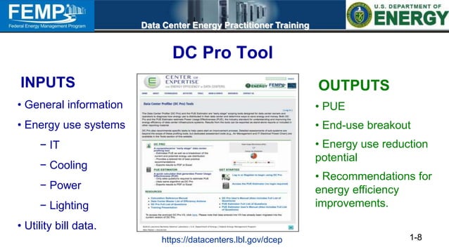 Data center energy practitioner (dcep) dc pro-tools | PPT