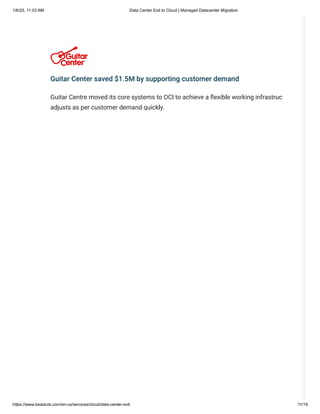 Data Center Exit to Cloud Migration Services | PDF