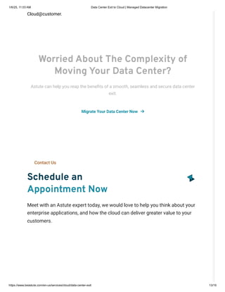Data Center Exit to Cloud Migration Services | PDF